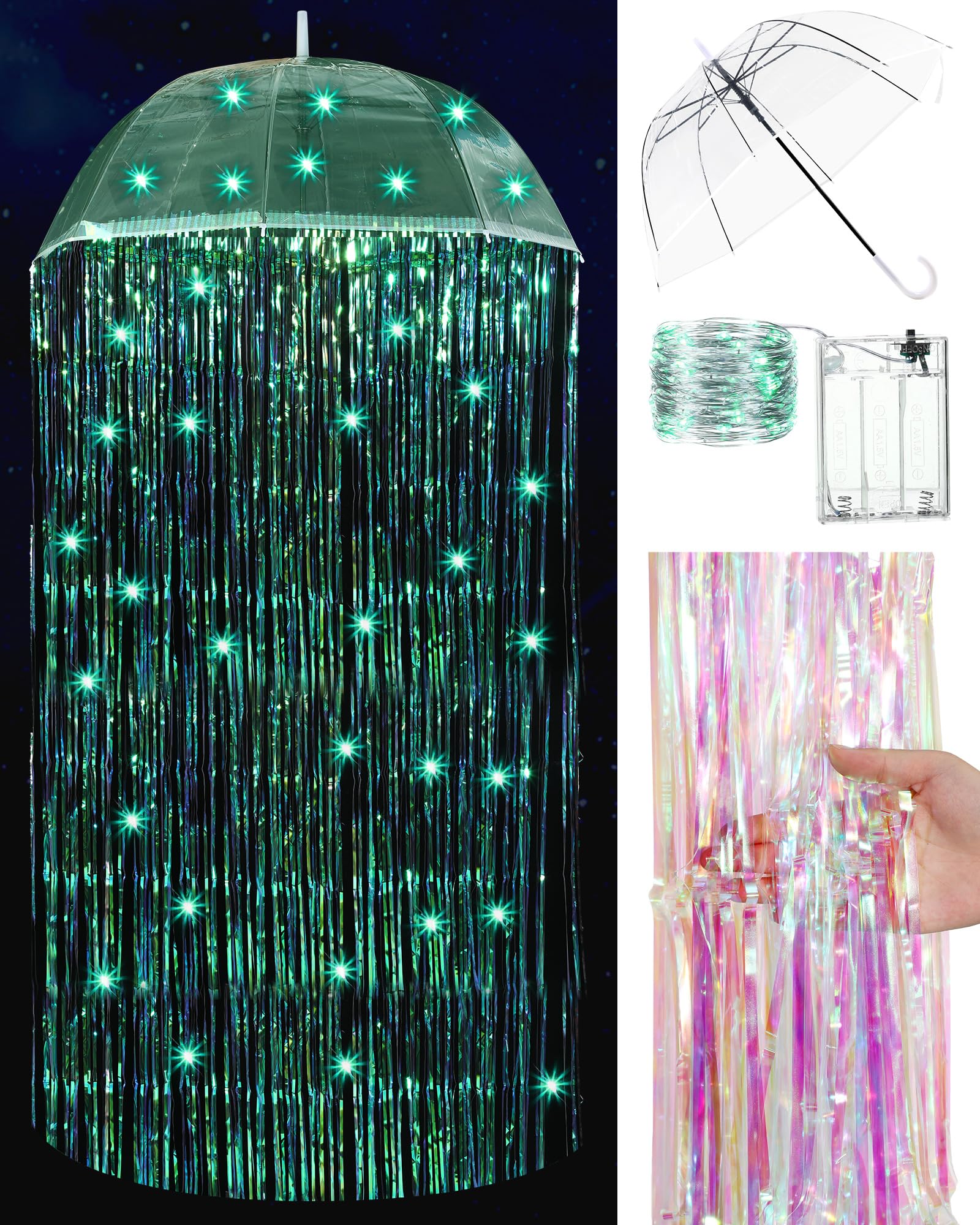 Halloween DIY UFO Costume Set Space Costume UFO Umbrella Clear Bubble ...