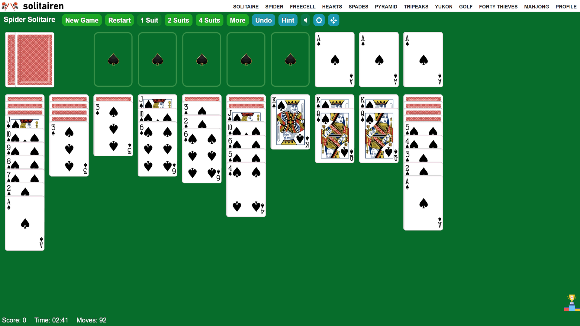 Spider Solitaire Solitairen - App on Amazon Appstore