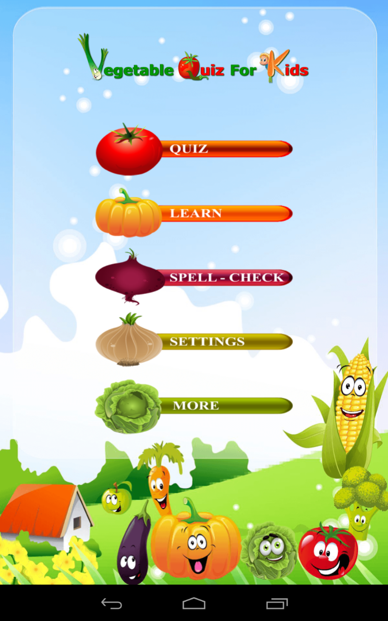 Learning Vegetable for Kids - App on the Amazon Appstore