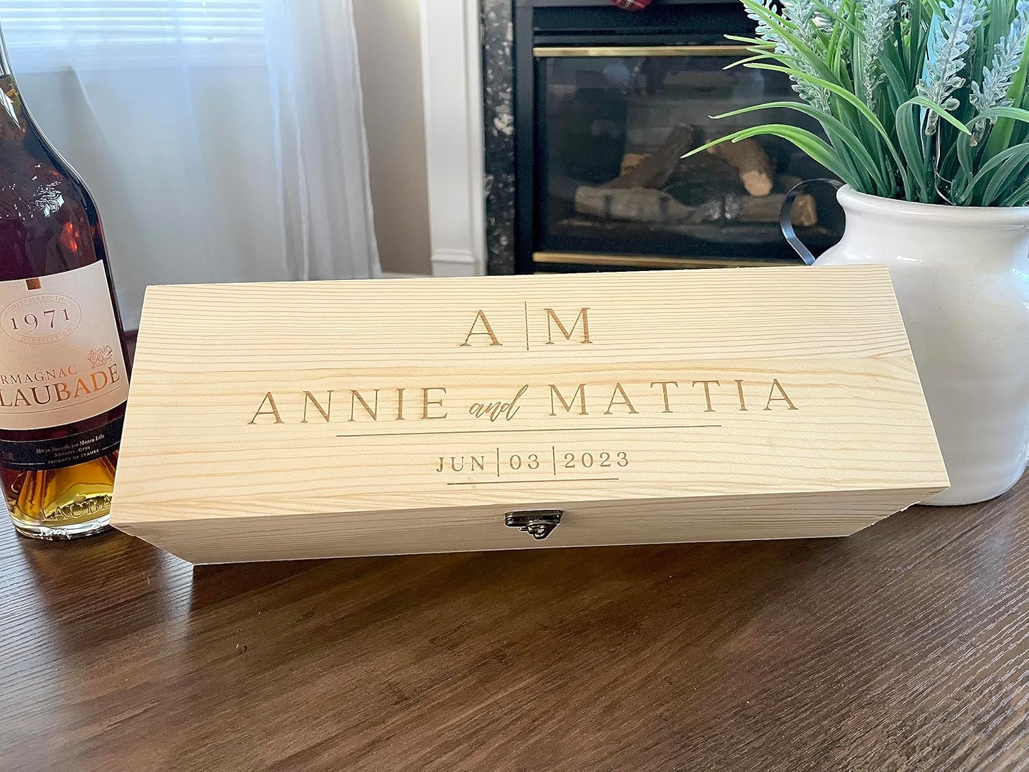 Personalized Wedding Wine Box Ceremony Wedding Custom Champagne Wedding ...