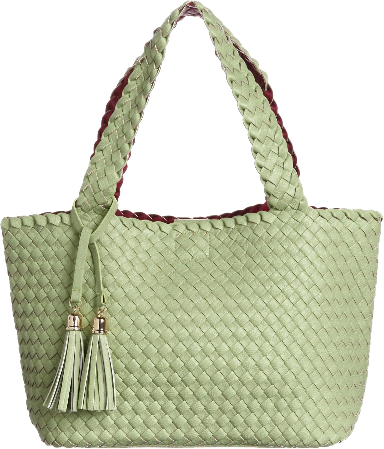 Amazon | [カシュカシュ] cachecache リバーシブルメッシュトート小 01-00-29330 LGN (ライトグリーン) | トートバッグ