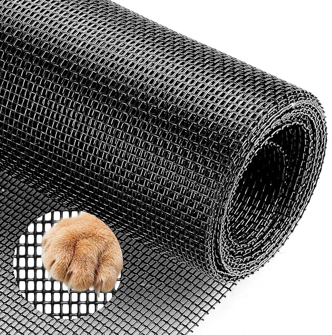Pet Proof Window Screen 48.4 x 100inch Pet Screen Door Mesh Flexible ...