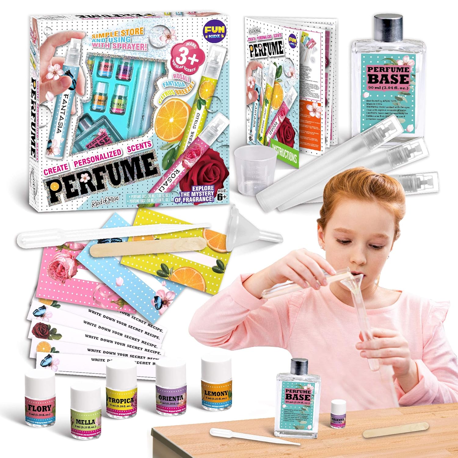 FUN KIDZ Perfume Making Kit: Science Perfume Lab, Create Your Own ...