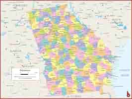 Large Map Of Georgia Cities And Towns Map