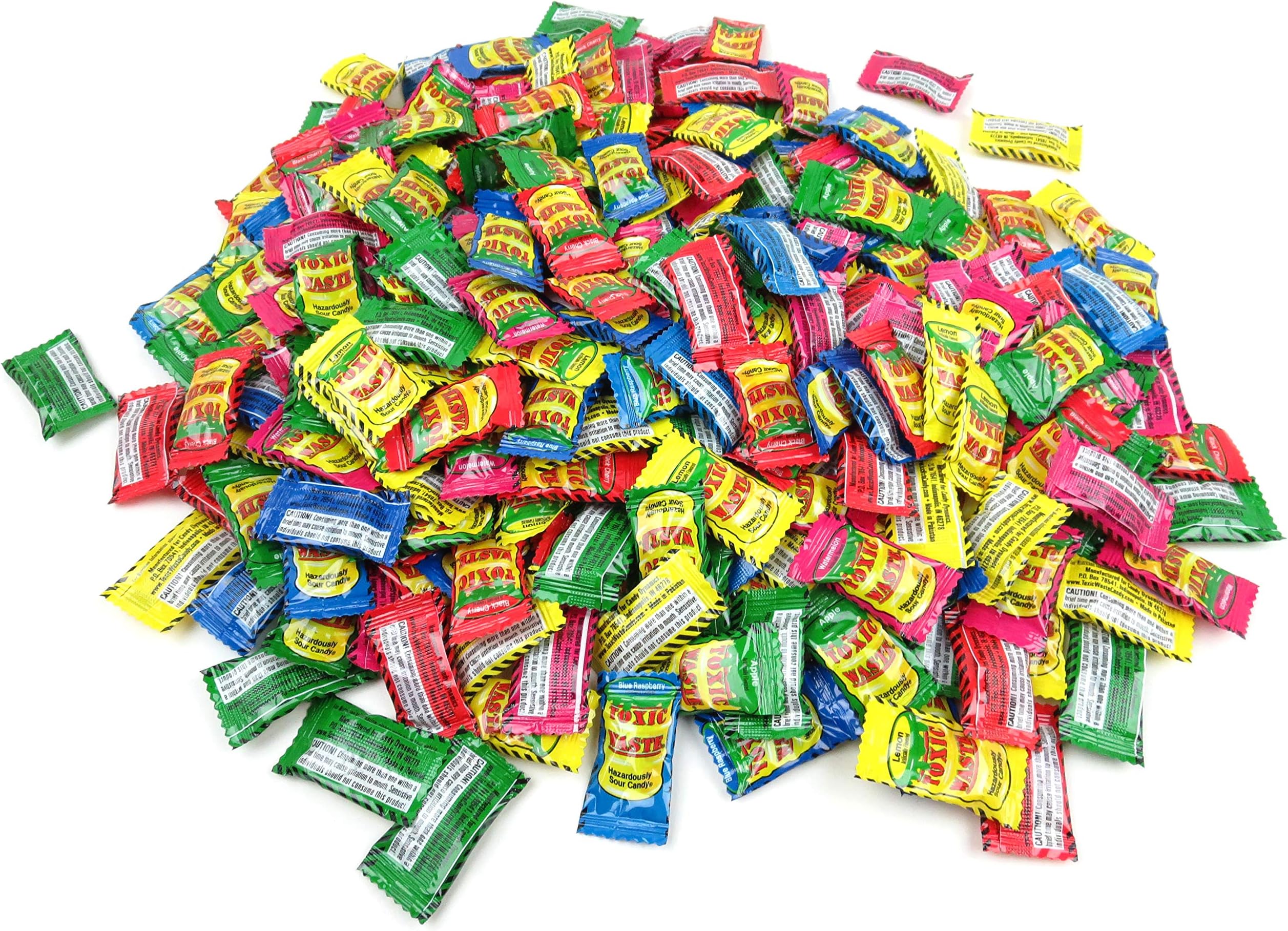 Amazon.com : TOXIC WASTE | 1 Pound Bag Assortment of Toxic Waste Sour ...