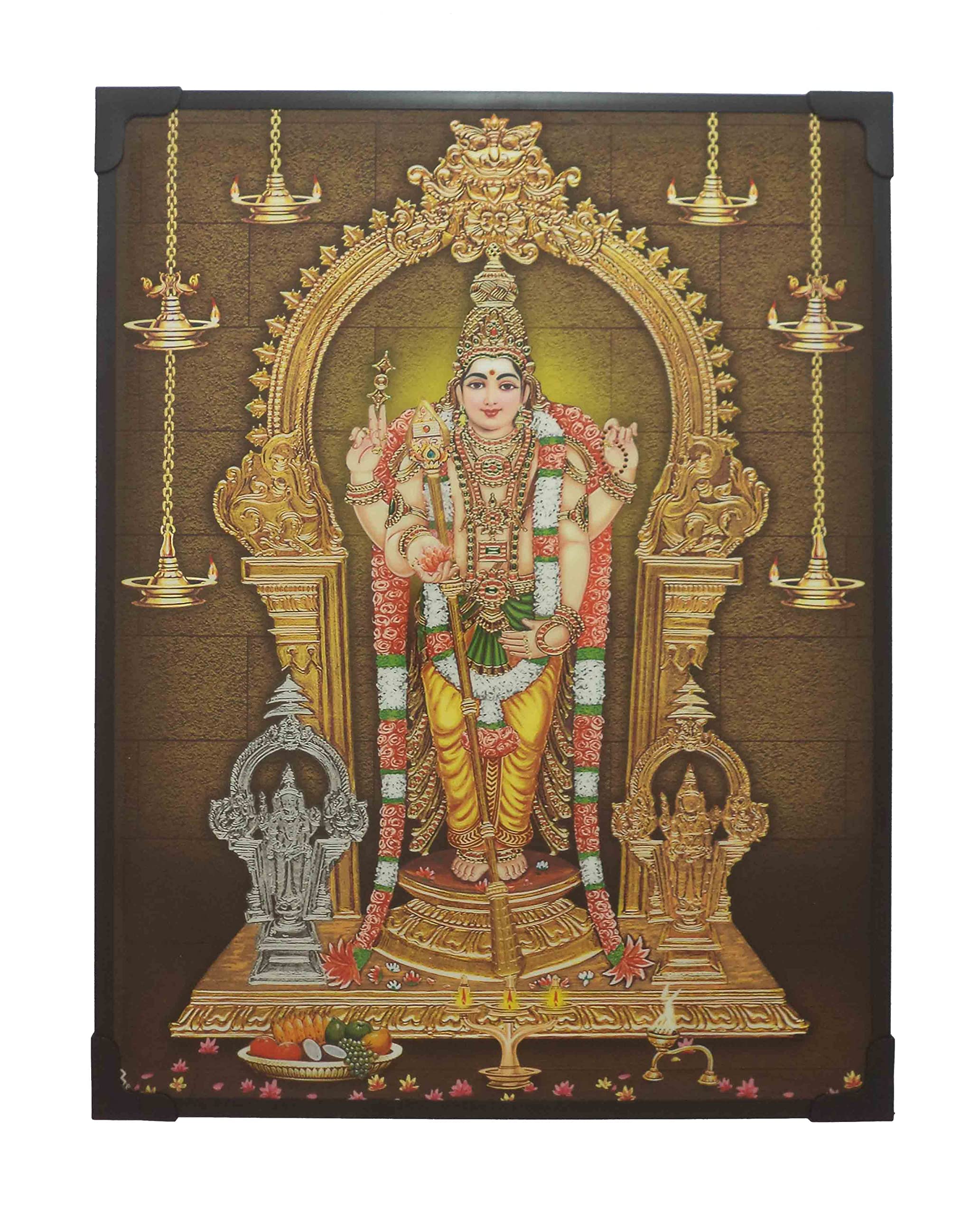 Lord Murugan Photo Beading Frame 29 Cm X 22 5 | Desertcart OMAN