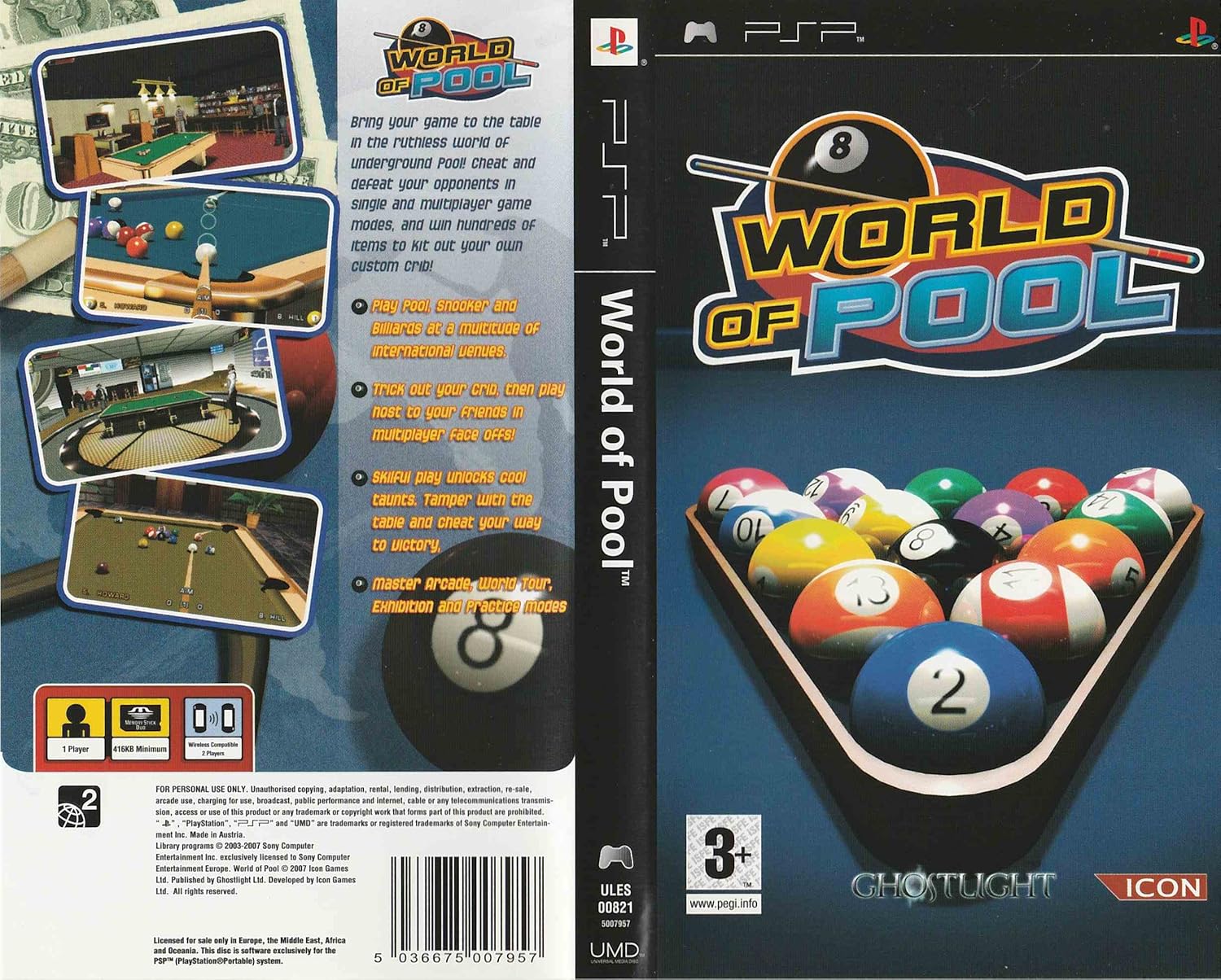 Amazon.com: World of Pool (PSP) by Ghostlight : Video Games