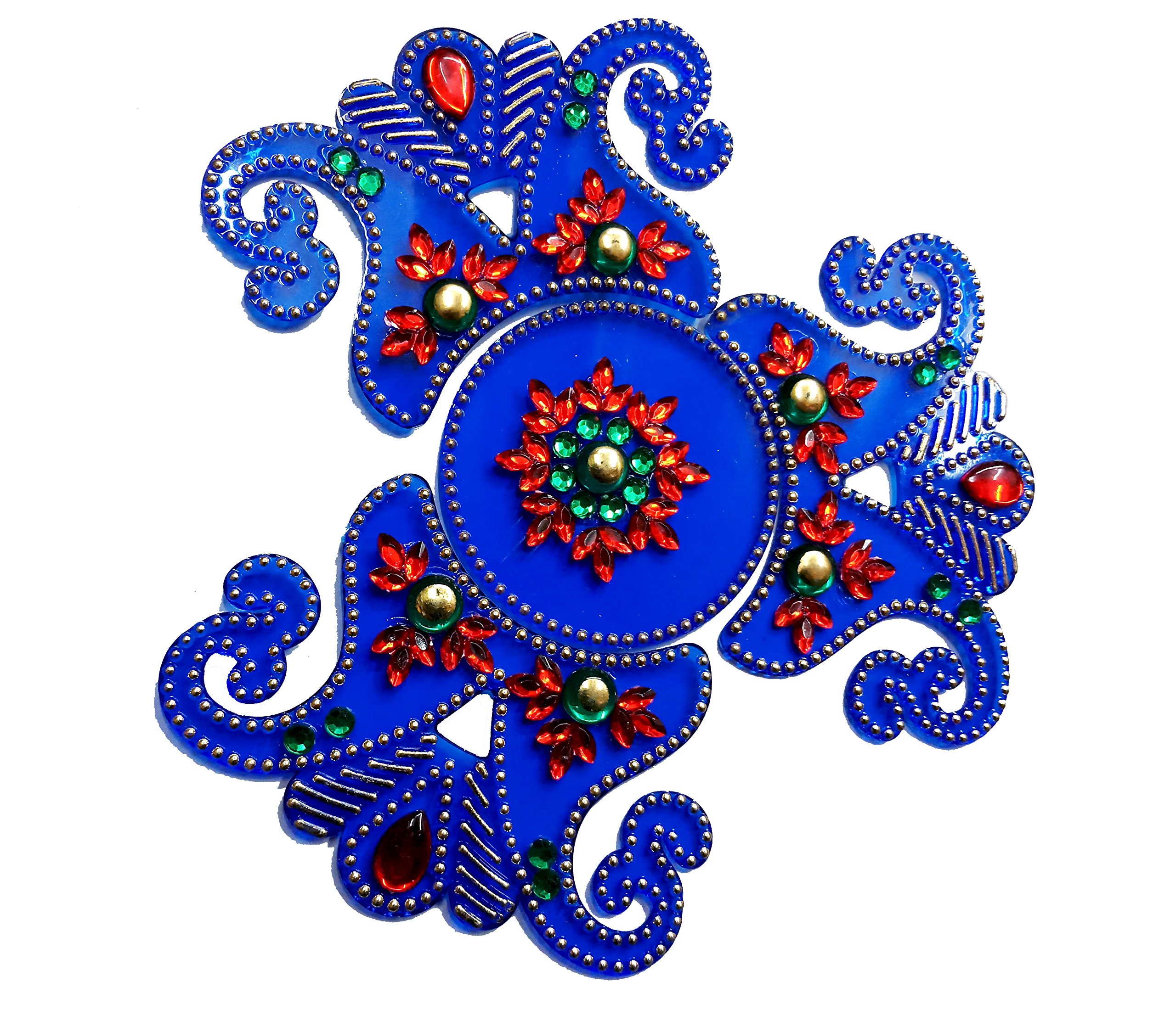 Rangoli Kolam With Peacock Designs