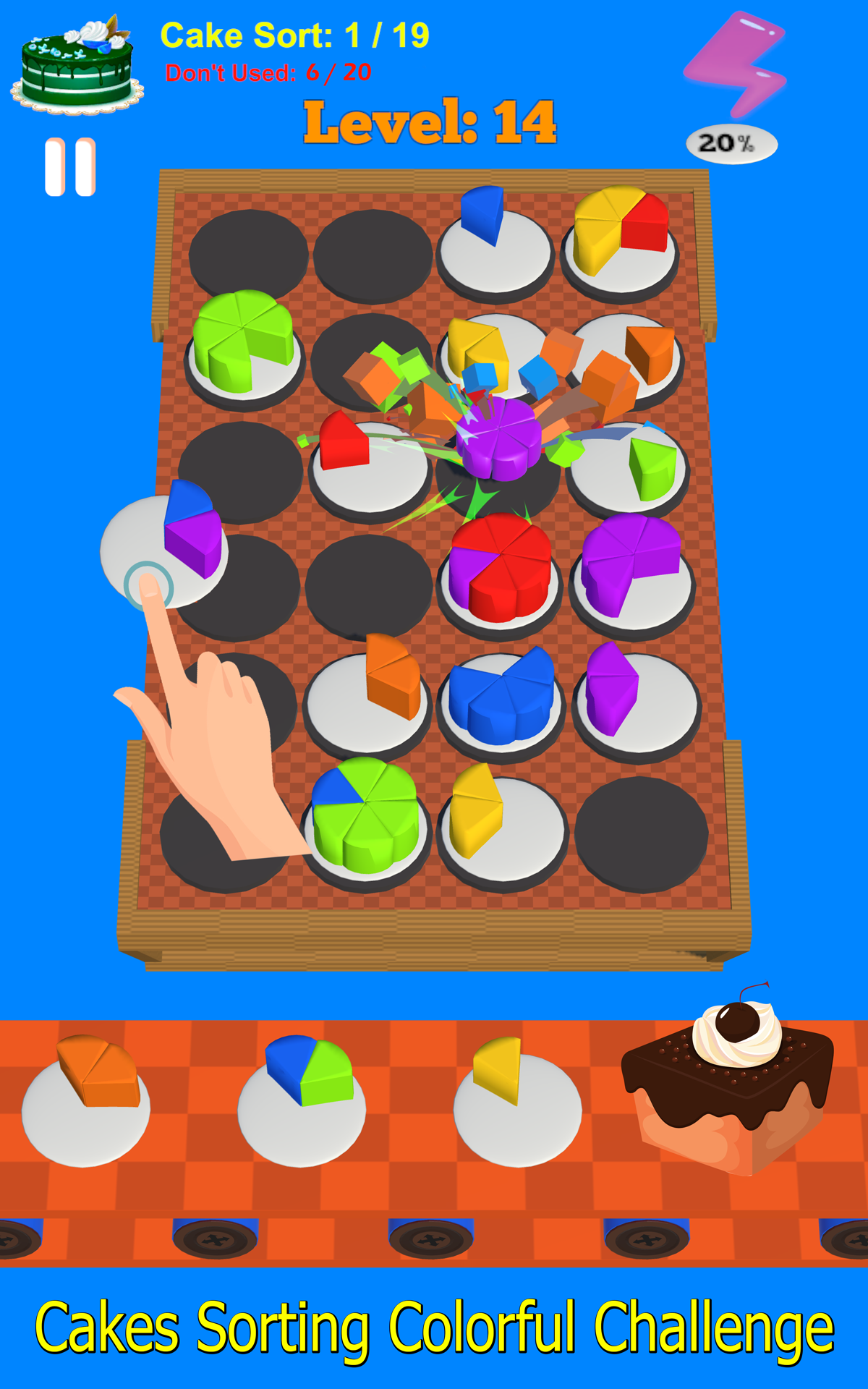Cake Sort Merge Color Cake Puzzle Game - App on Amazon Appstore