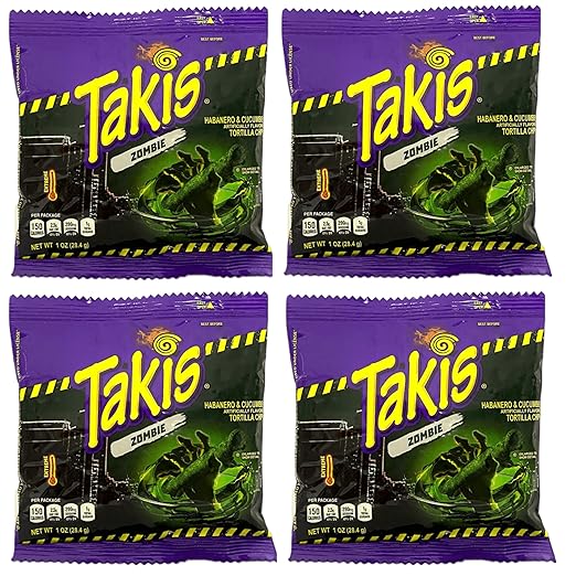 Takis Zombies Habanero And Cucumber, 28.4g (Pack Of 4) : Amazon.in ...