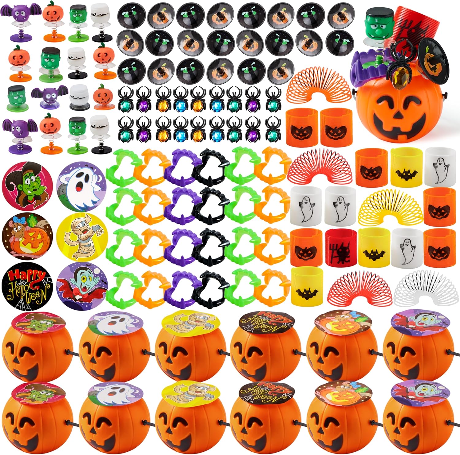 Amazon.com: JOYIN 144 PCS Halloween Toy Gifts for Kid Trick or Treating ...