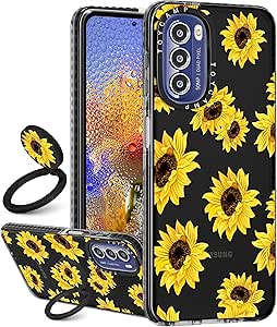 Amazon.com: Toycamp for Moto G Stylus 5G 2022 Phone Case with Ring Holder Cute Sunflower Flower ...