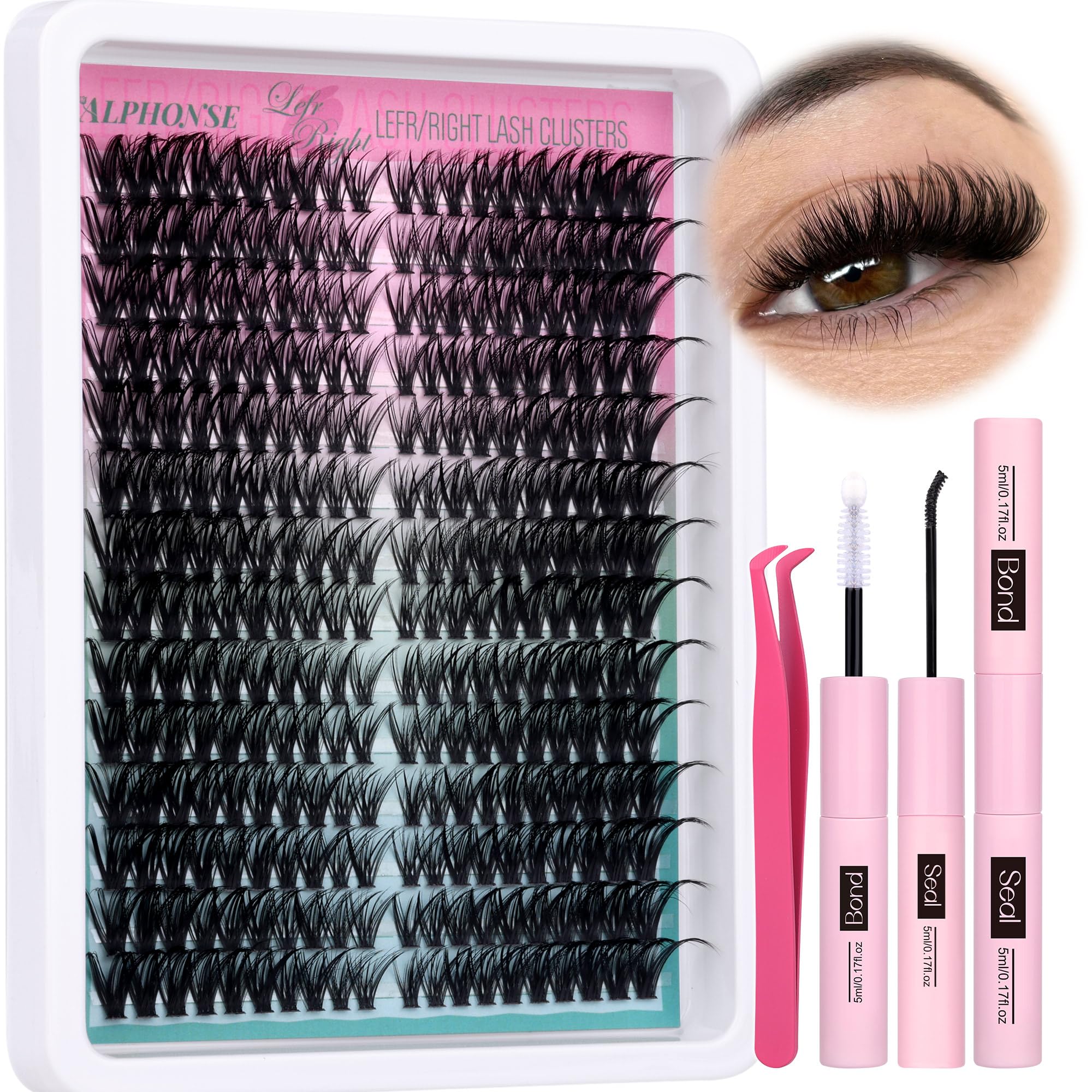 Amazon.com: Lash Clusters Kit Cat Eye Lash Extension Kit 30P-60P ...