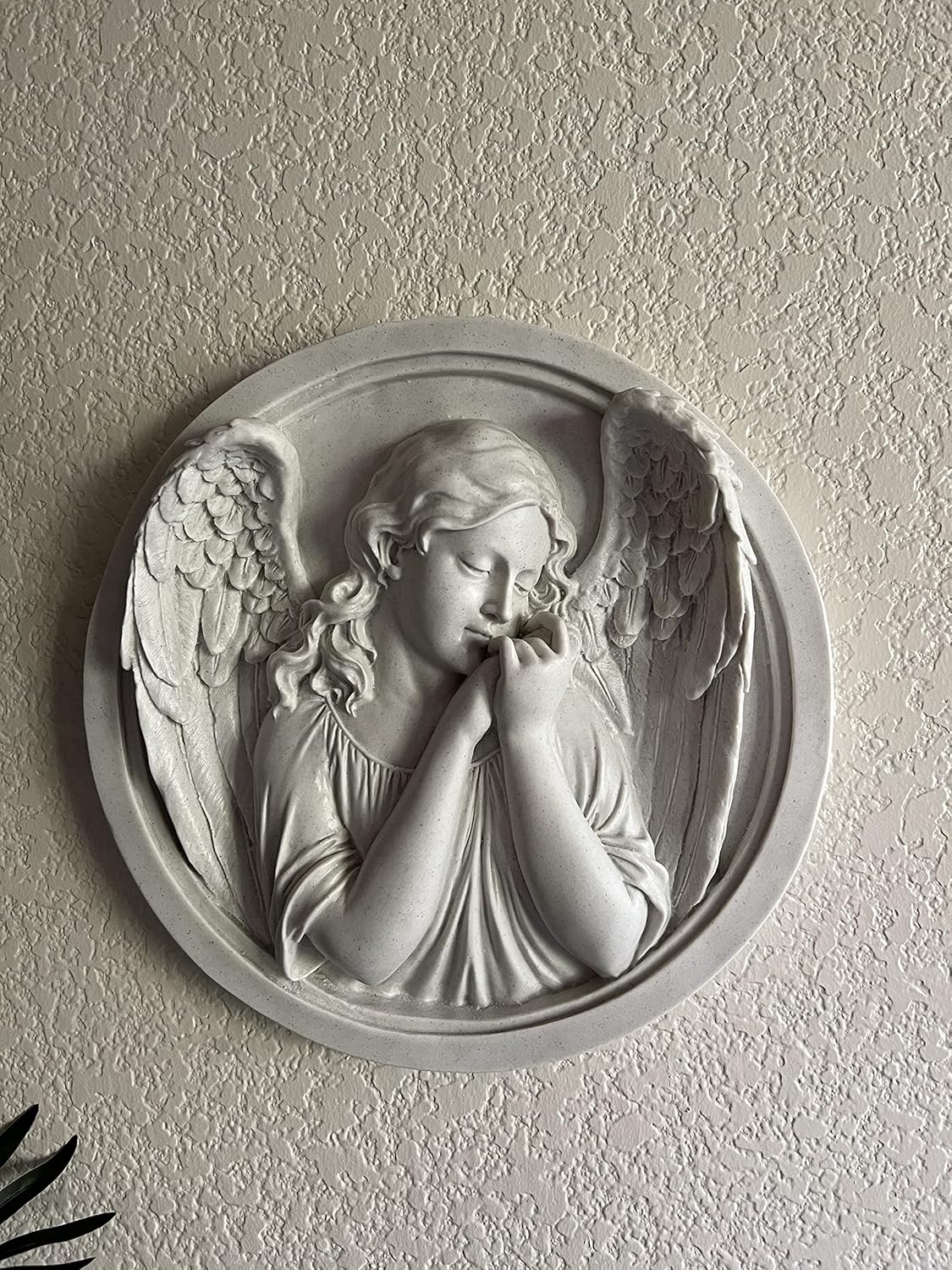 Amazon.com: Home Wall Decor Angel Wings Marble 11'' - 3d Wall Art ...