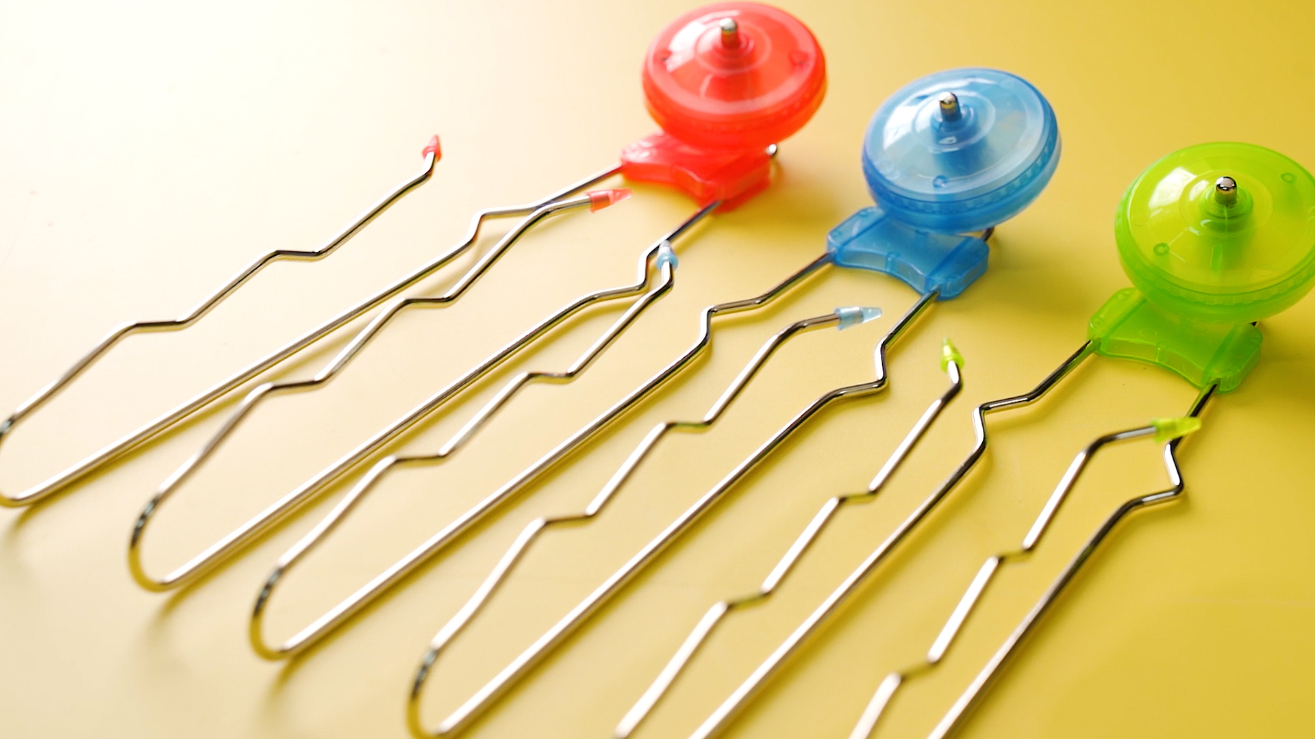 Watch Retro Magic Rail Twirlers Flashing Gyro Wheel Magnetic Toy on ...