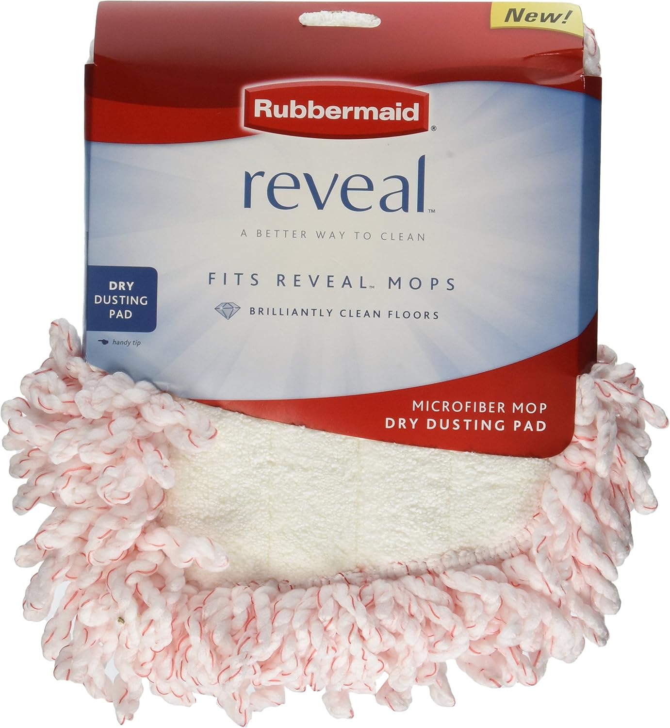 Amazon.com: Rubbermaid 1M20 Reveal Mop Dry Dusting Cleaning Pad, 2-Pack ...