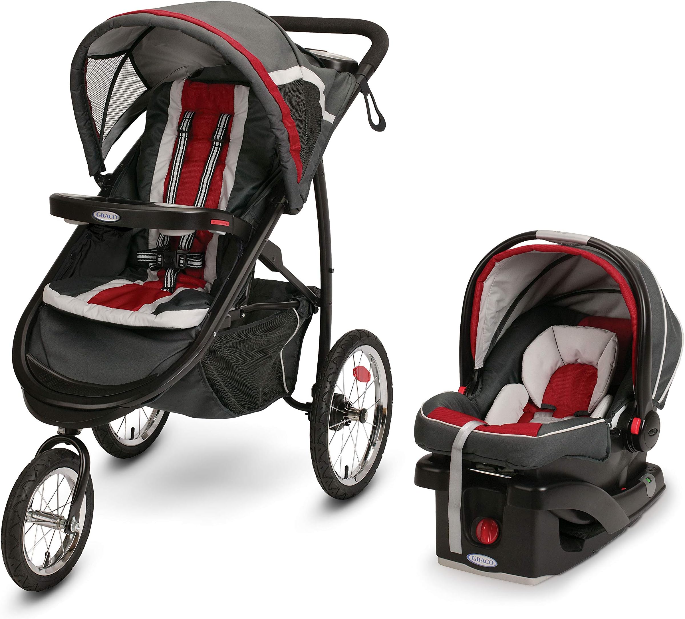 Amazon.com : Graco FastAction Fold Jogger Travel System | Includes the ...