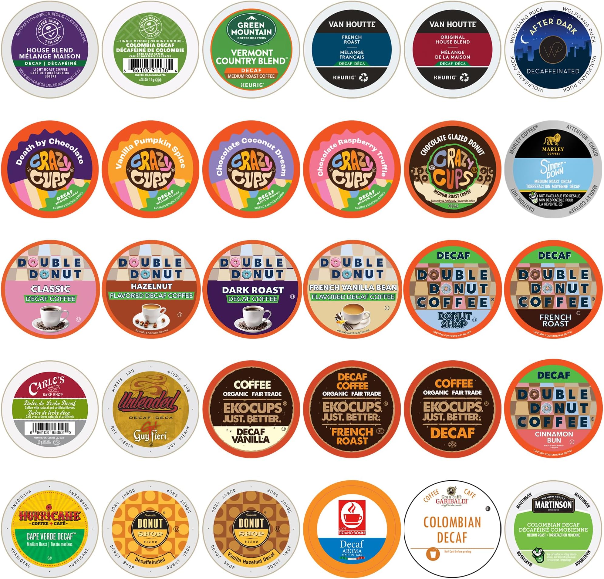 Amazon.com: Decaf Coffee Pods Variety Pack, Decaf Coffee Pods For ...