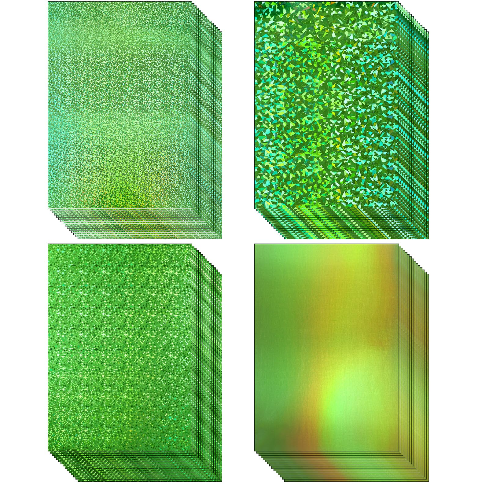 Green Metallic Cardstock Paper Craft Perfect • Spring Meadow Ombre