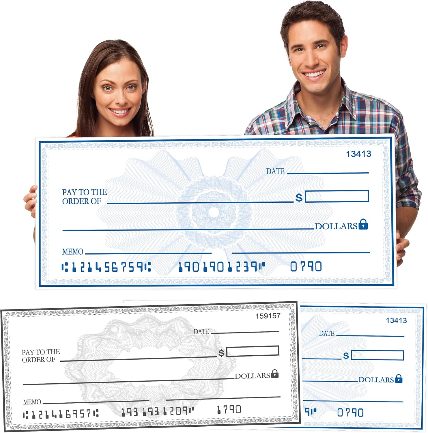 Amazon.com: 40 x 16 Inch Giant Dry Erase Check - Oversized Fake Check ...
