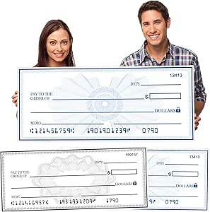 Amazon.com: 40 x 16 Inch Giant Dry Erase Check - Oversized Fake Check ...