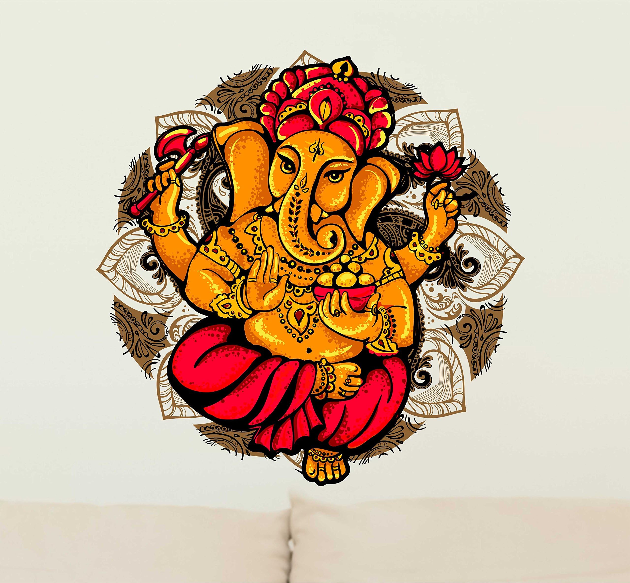 Decals Design 'Buddha Design Three Baby Monk' Wall Sticker (PVC Vinyl ...