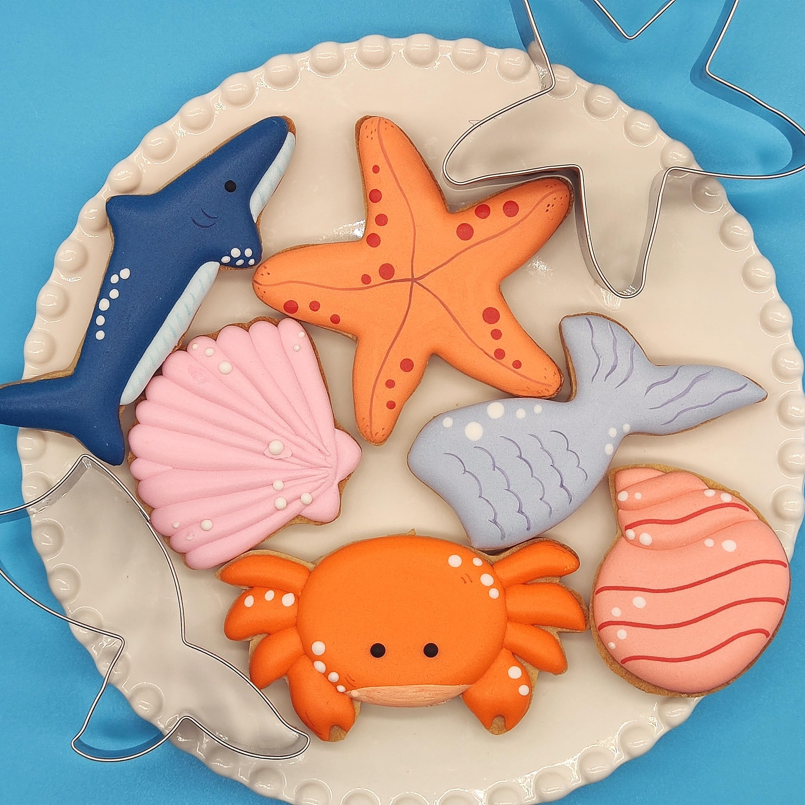 Amazon.com: Bonropin Under The Sea Creatures Cookie Cutter Set - 8 ...