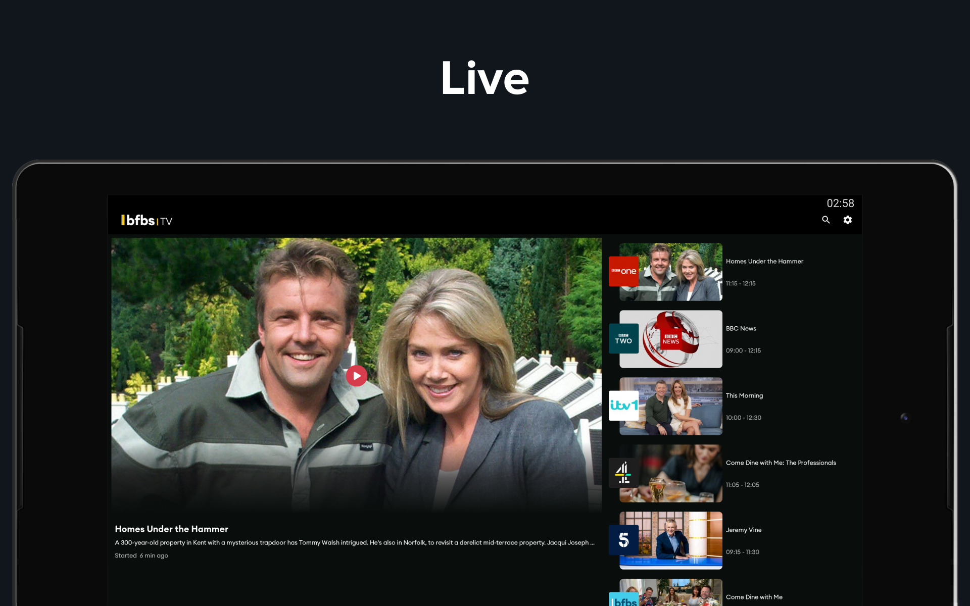 BFBS TV Player - App on Amazon Appstore