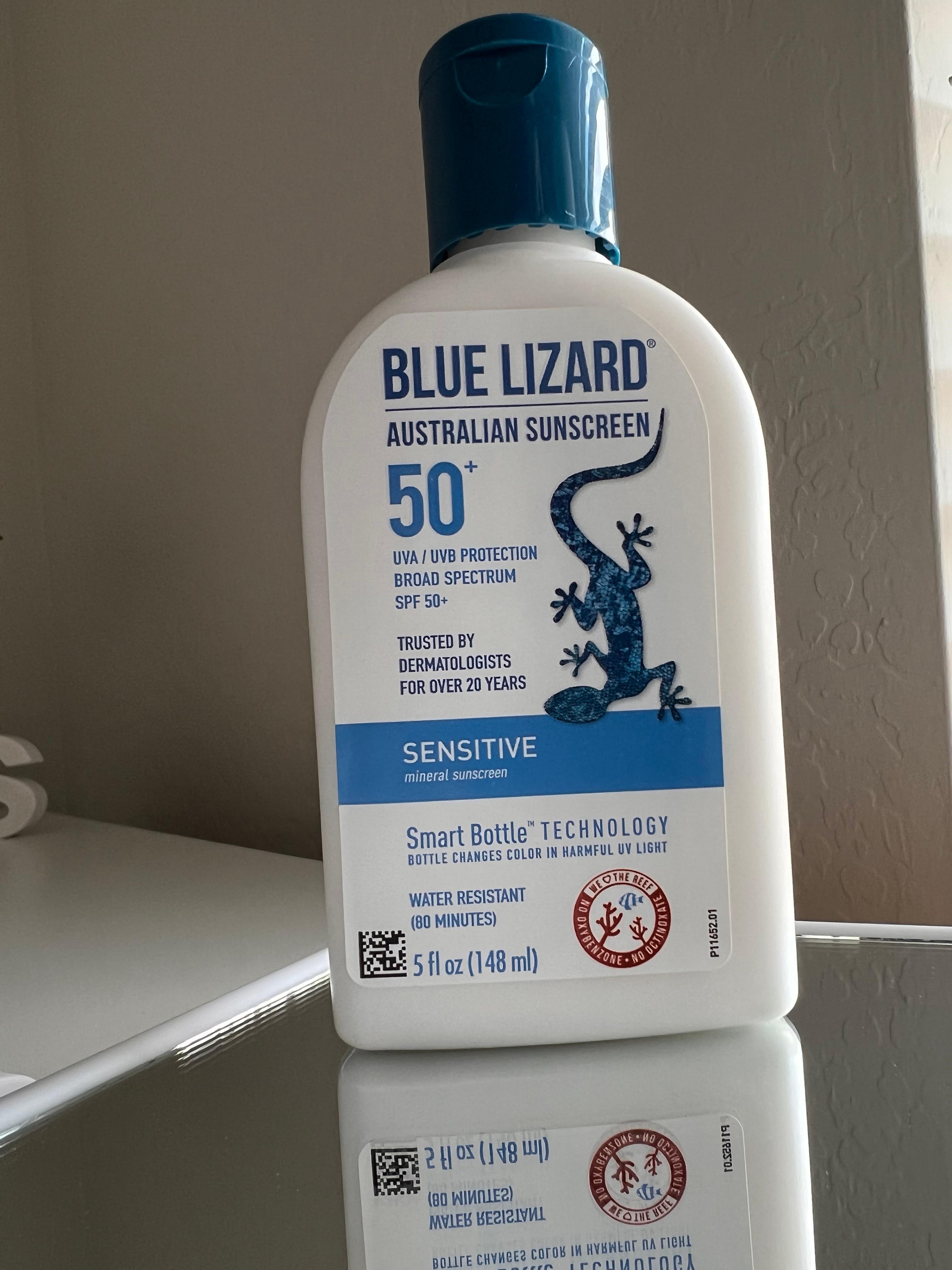 Watch Blue Lizard 50 SPF sunscreen on Amazon Live
