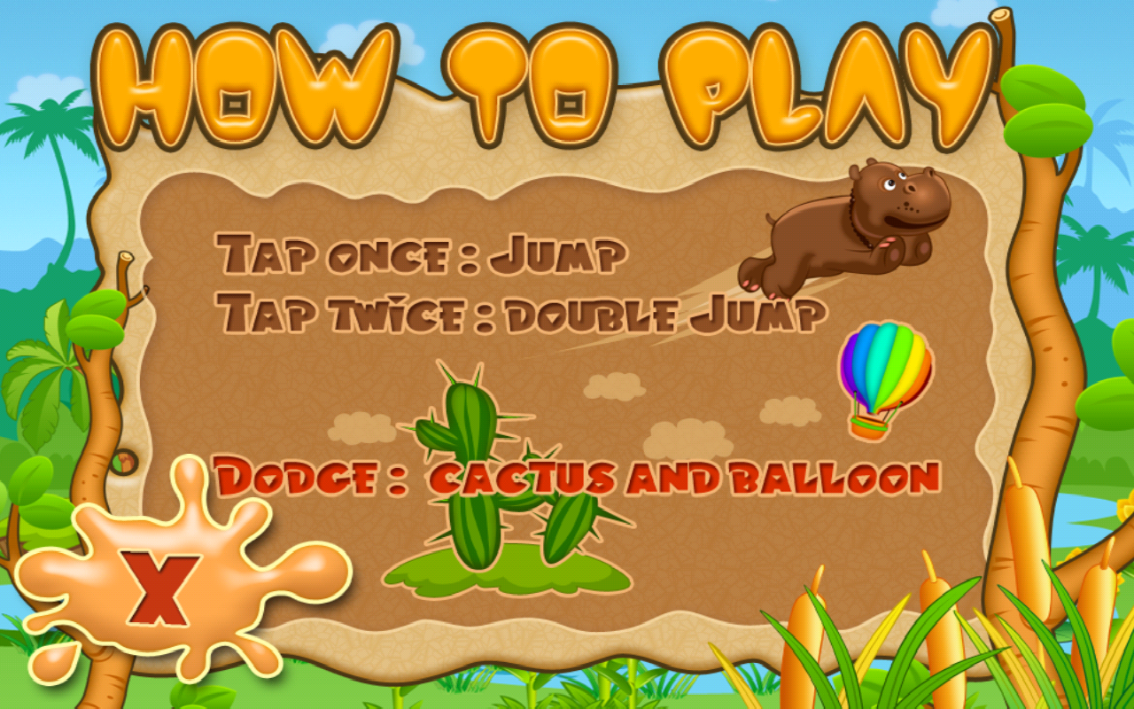 Tiny Hippo Run FREE - Addictive Animal Running Game:Amazon.co.uk ...
