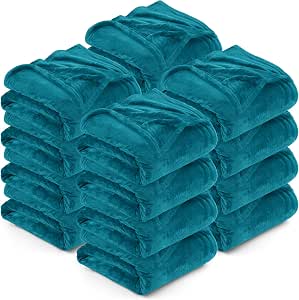 Utopia Bedding Turquoise 300GSM Fleece Blanket (Throw Size - 60x50 Inch ...