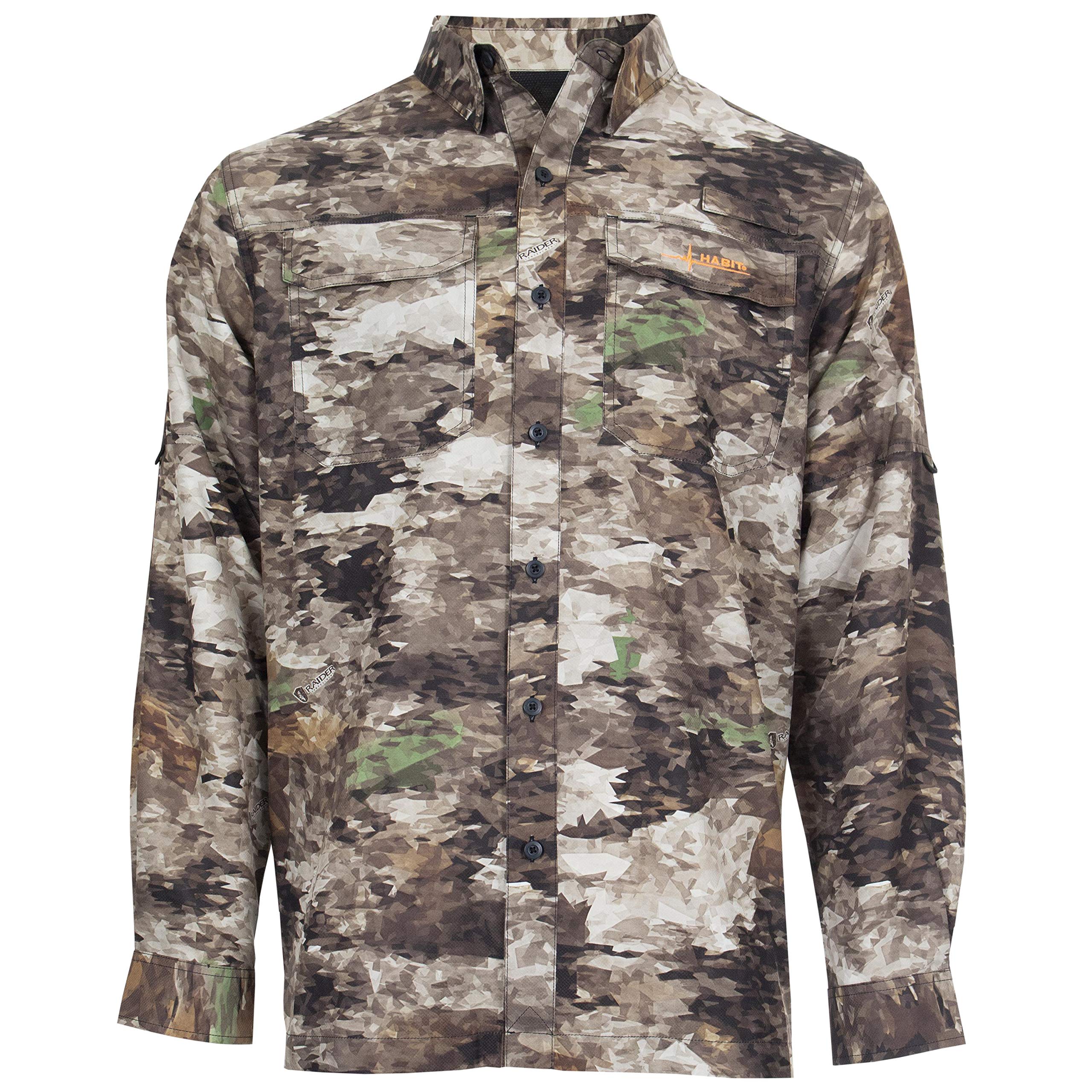 Amazon.com: HABIT® Men's Outfitter Junction Long Sleeve Camo Shirt ...