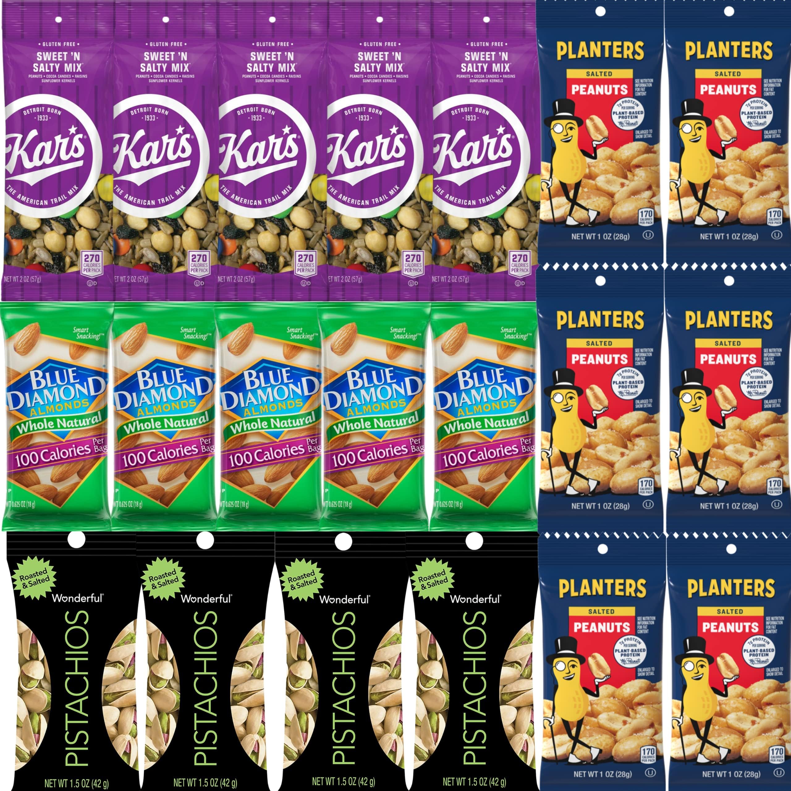 Amazon.com : Nuts Snack Packs - Mixed Nuts and Trail Mix Individual ...