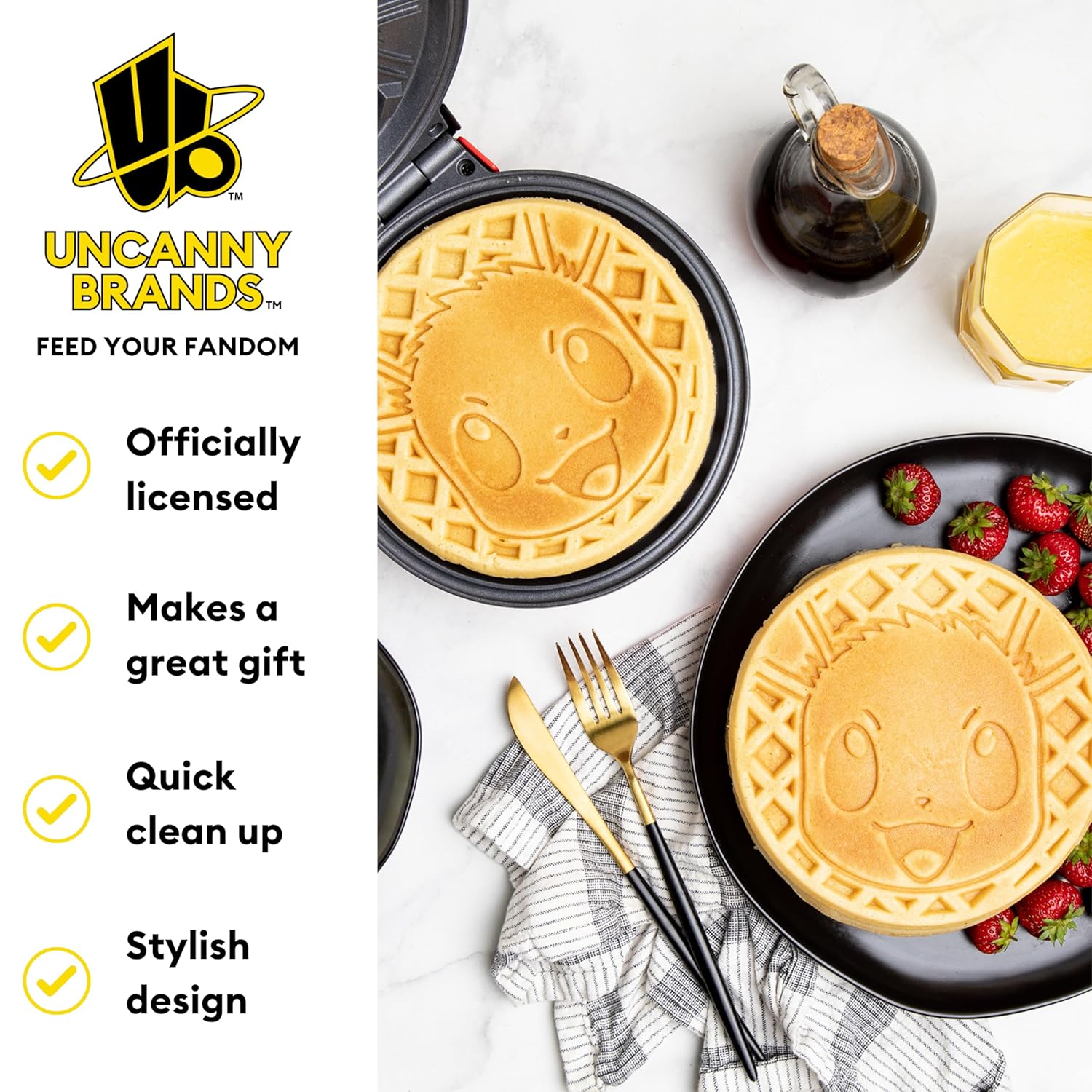 Uncanny Brands Pokémon Eevee Waffle Maker – Make Eevee Waffles at Home ...
