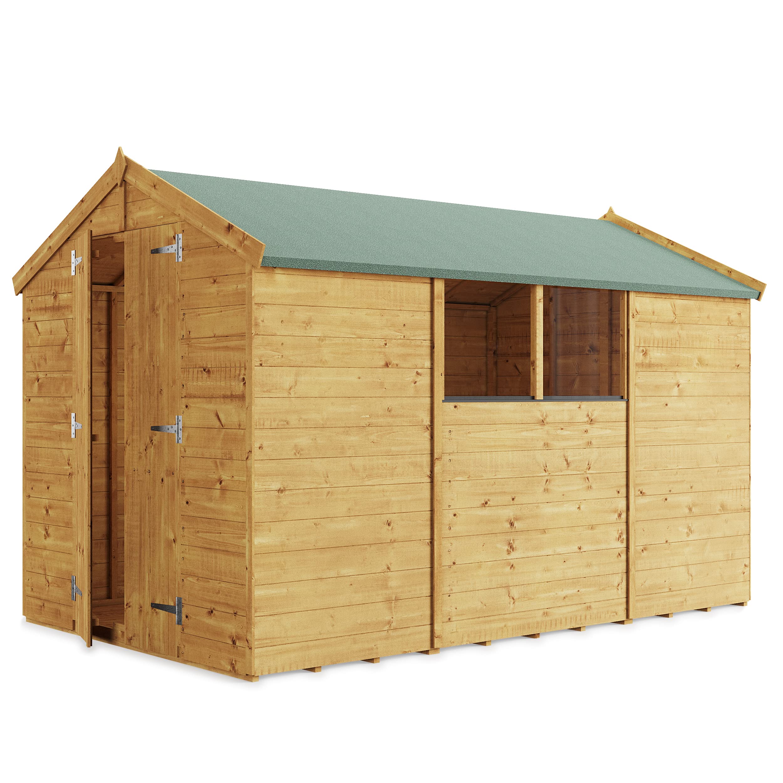 Billyoh Keeper Overlap Garden Shed With Floor Wooden Garden Storage ...