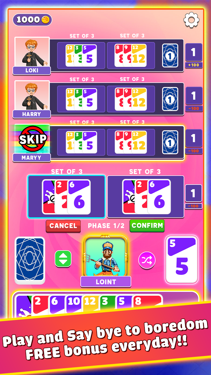 Phase 10 Free Card Game - Play Rummy Plus Card Game With Friends - App ...