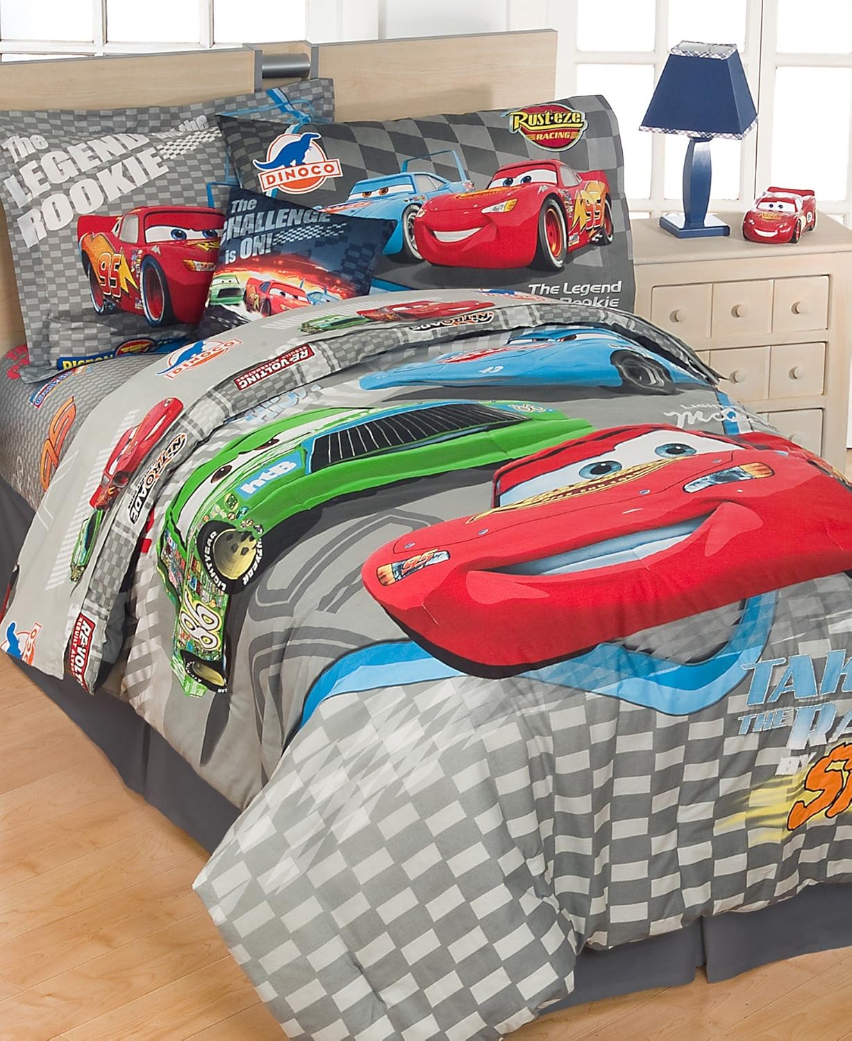 Amazon.com: Disney/Pixar Cars Racing Full Comforter Set : Home & Kitchen