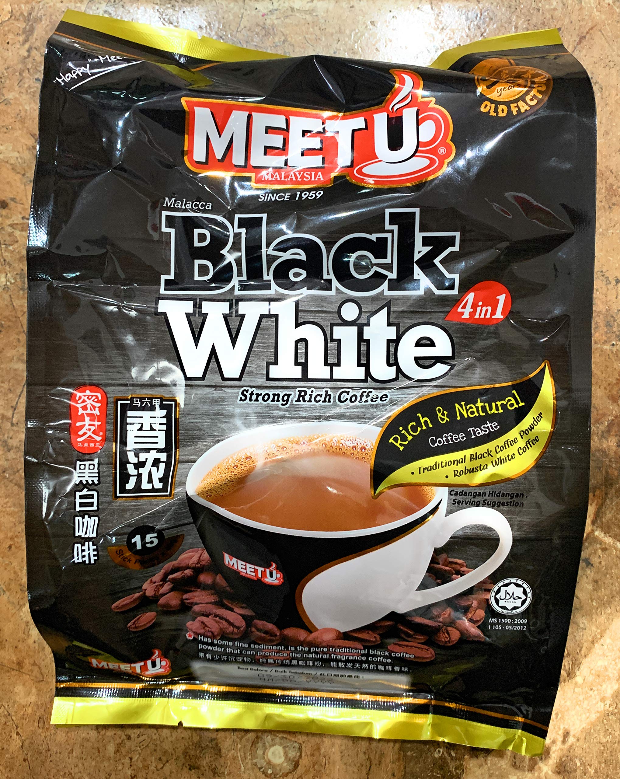 Amazon.com : MeetU Black White Coffee 600g : Grocery & Gourmet Food