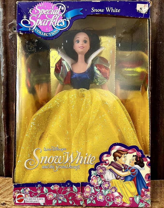 Amazon.com: Barbie Special Sparkles Collection Snow White Disney Doll ...