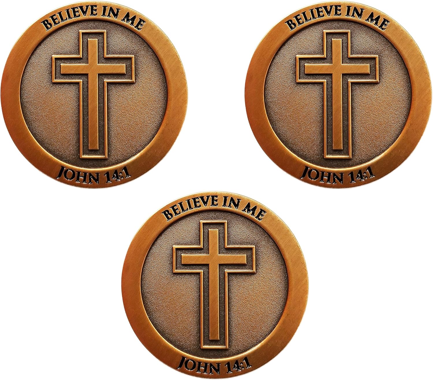 Amazon.com: Don't Be Anxious Coin, Bulk Pack of 3, Believe in me, Worry ...