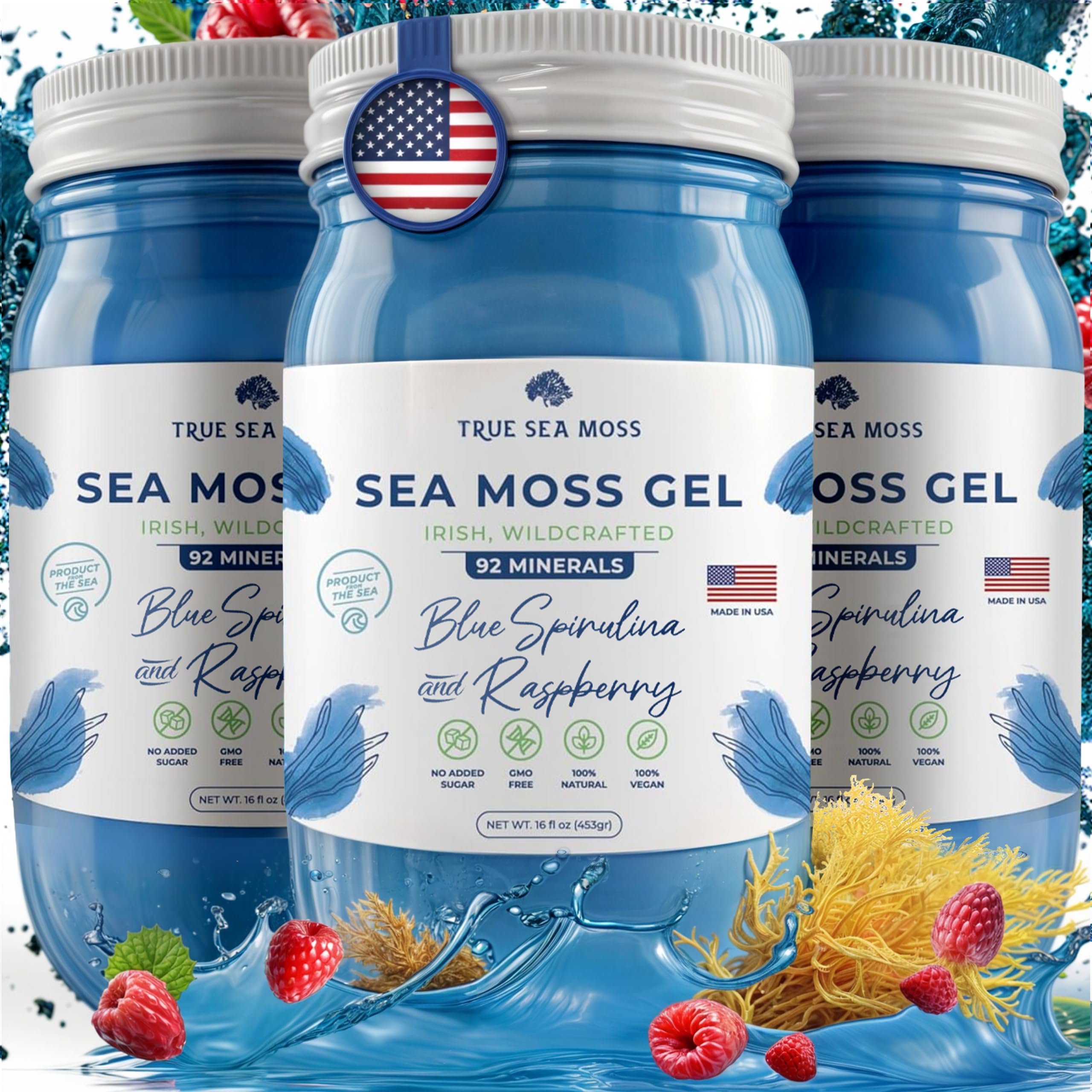 Amazon.com : TrueSeaMoss Wildcrafted Irish Sea Moss Gel - Made with ...