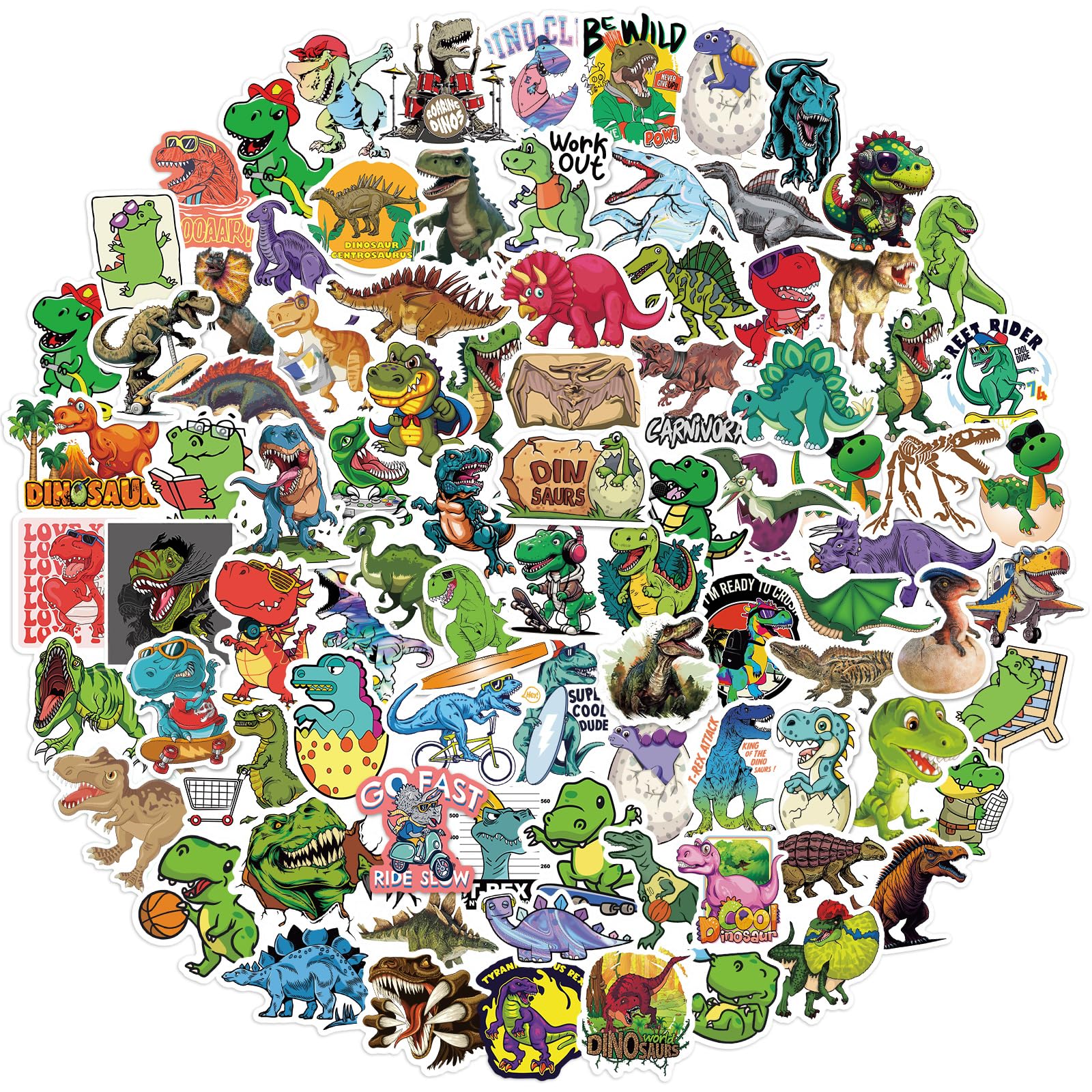 Snapklik.com : Dinosaur Stickers For Kids Boys Dino Stickers For Water ...