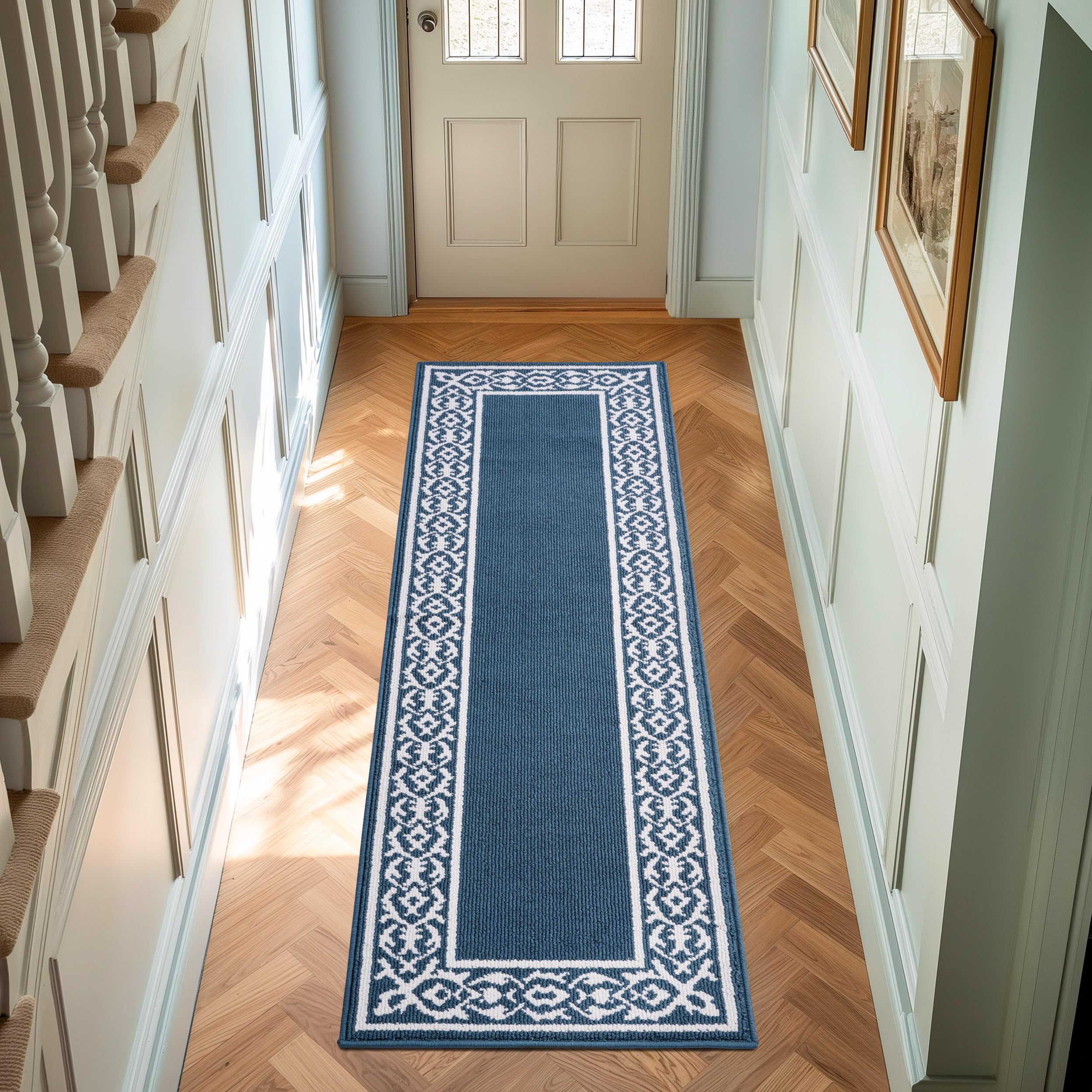 Amazon.com: Laura Ashley All Loop Tufted 26" x 72" Washable Skid ...