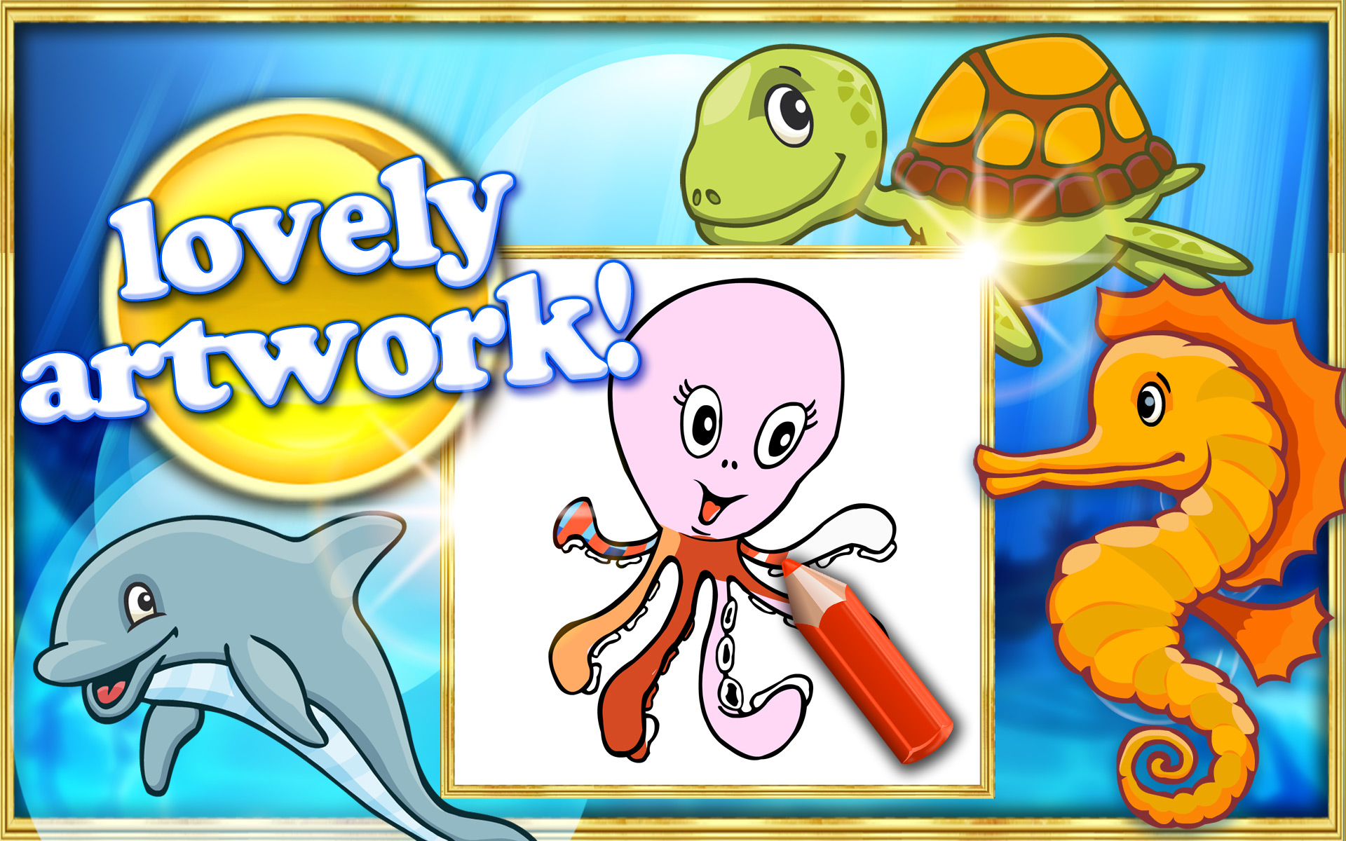 Malbuch für Kinder Meerestiere Deluxe - 17 Motive zum bunt malen mit ...