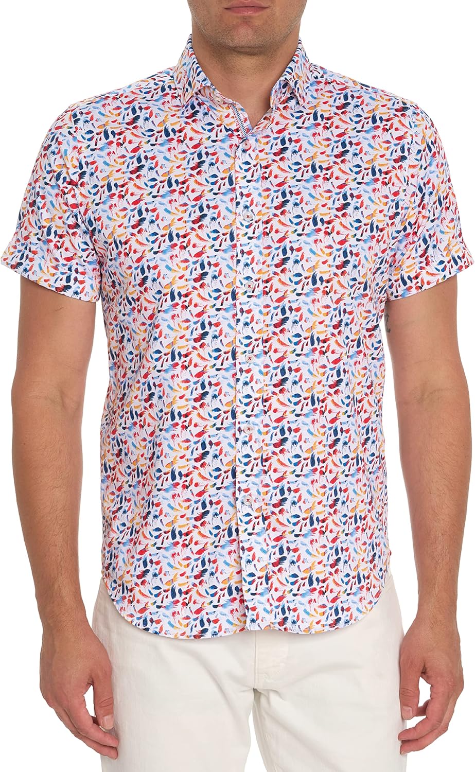 Amazon.com: Robert Graham Mens Langston Short-Sleeve Woven Button Down ...