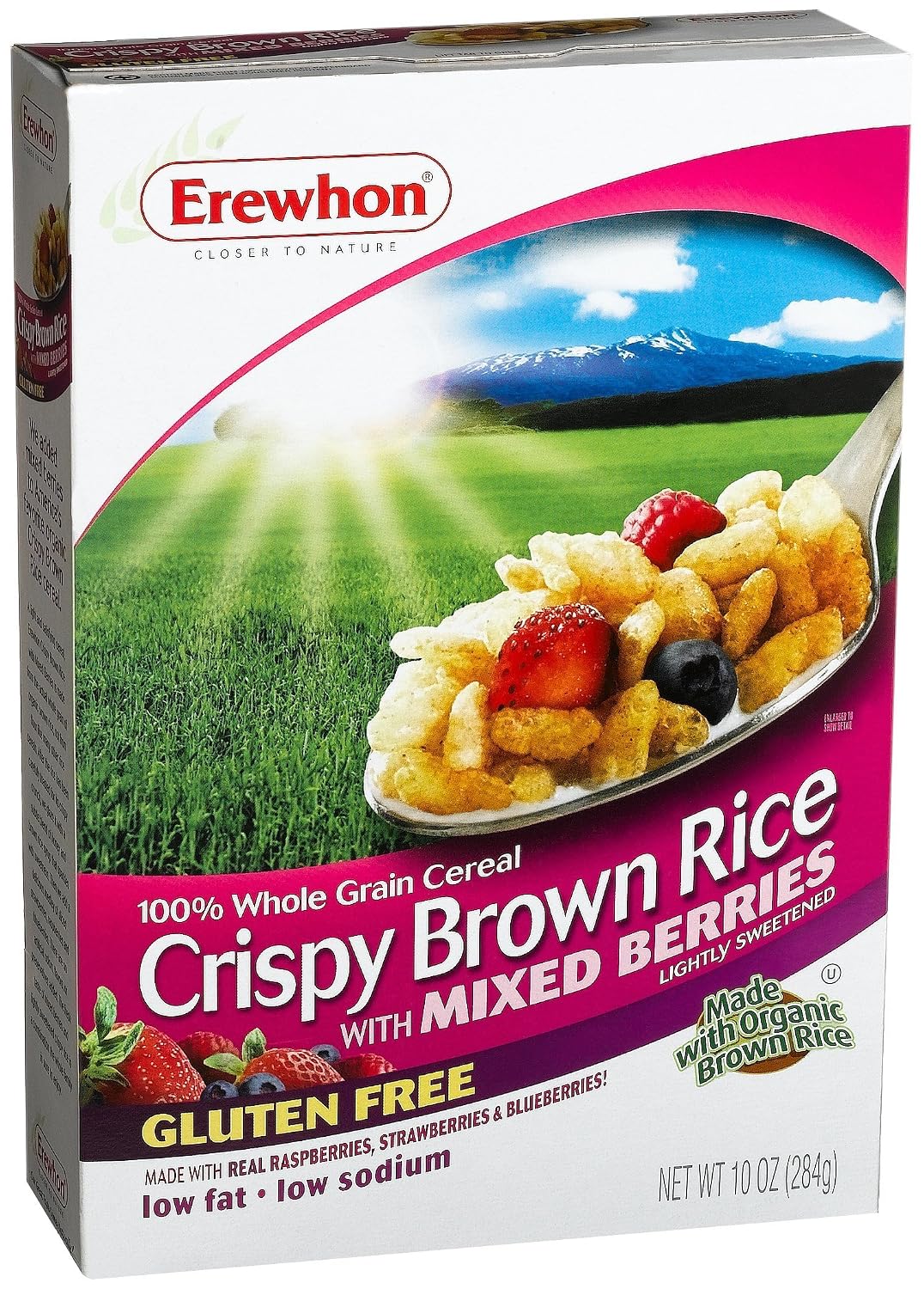 Amazon.com: Erewhon Crispy Brown Rice with Mixed Berries, Whole Grain ...