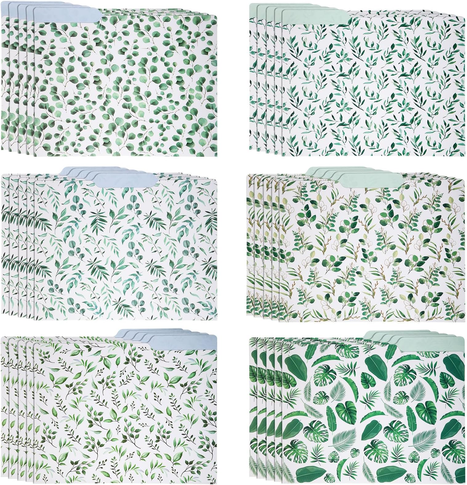 Amazon.com : Paper Junkie 24-Pack Decorative File Folders Bulk, 6 Cute ...