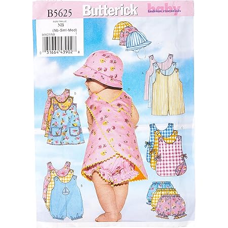 Butterick Patterns B5510 Size NB-Small-M Infants Shirt T-Shirt Pants ...