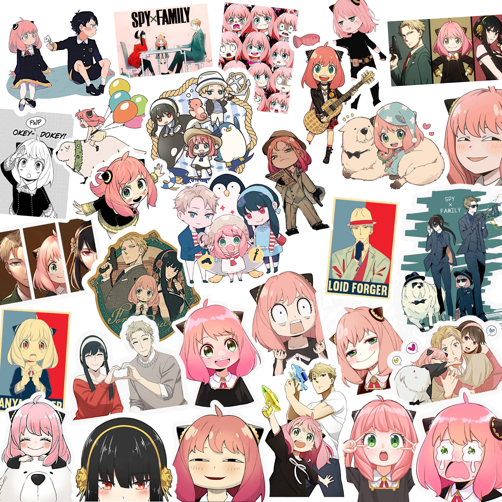 Careflection Spy X Family Anime Japanese Cartoon Vinyl Laminated ...