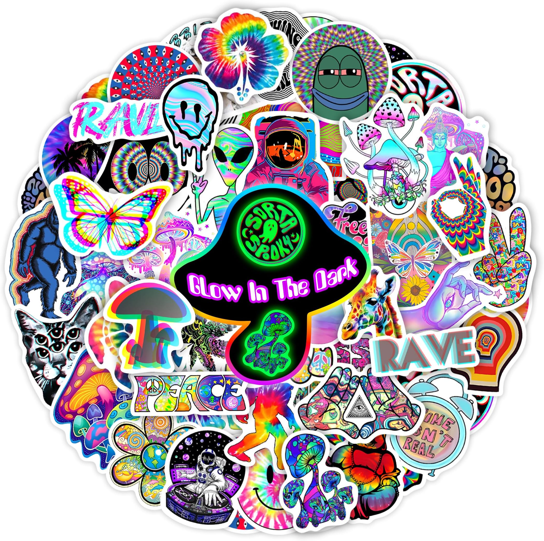 Amazon.com - Rave Kandi Decal- Plur Sticker Kandi Bracelet Beads ...